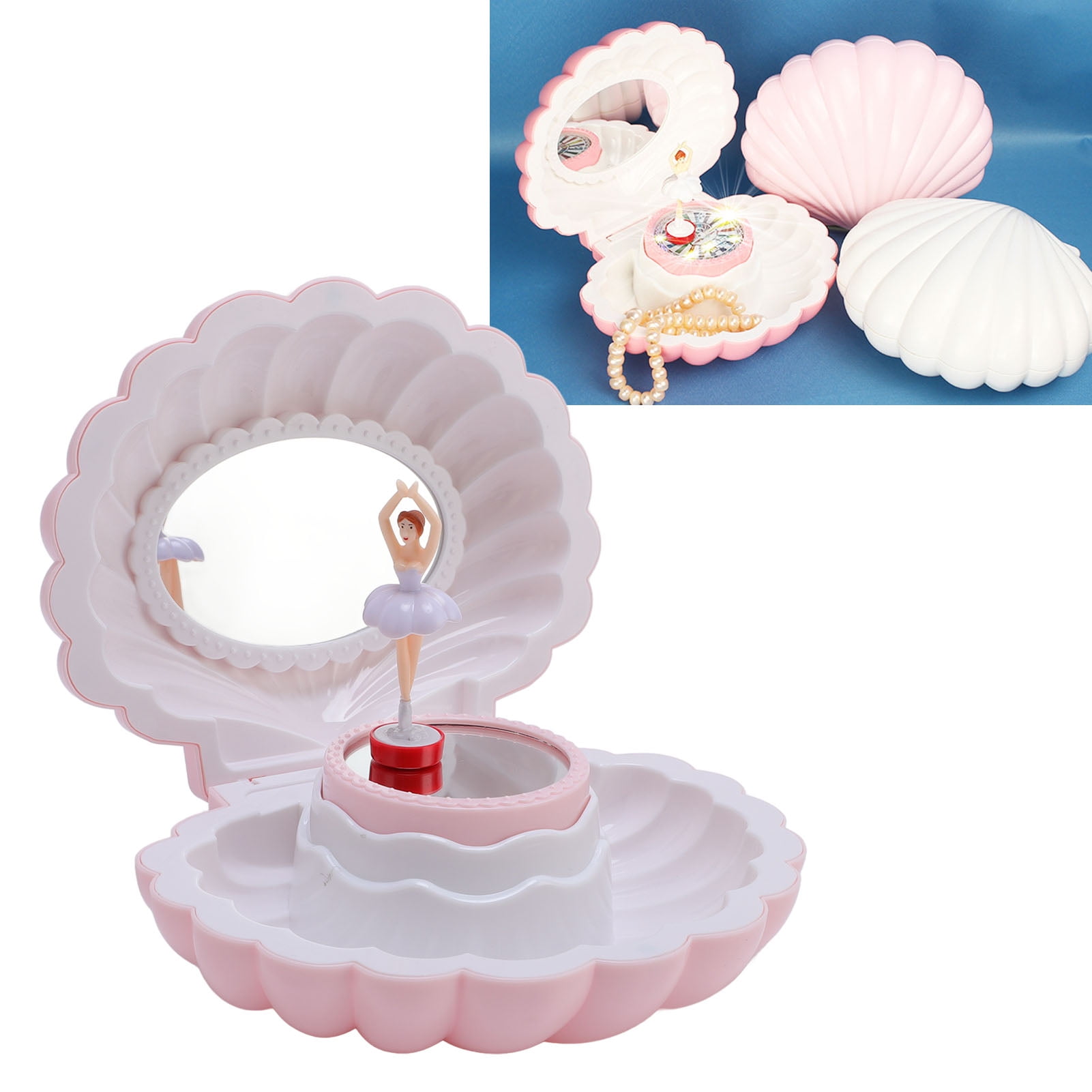 Click here for Lhcer Musical Jewelry Box For Girls  Cute Shell Sh... prices