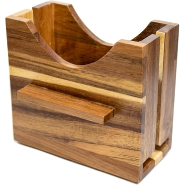 Ironwood Gourmet 28330 Local 338 Bagel Miter, Acacia Wood, 7 x 5.5 x 2. ...