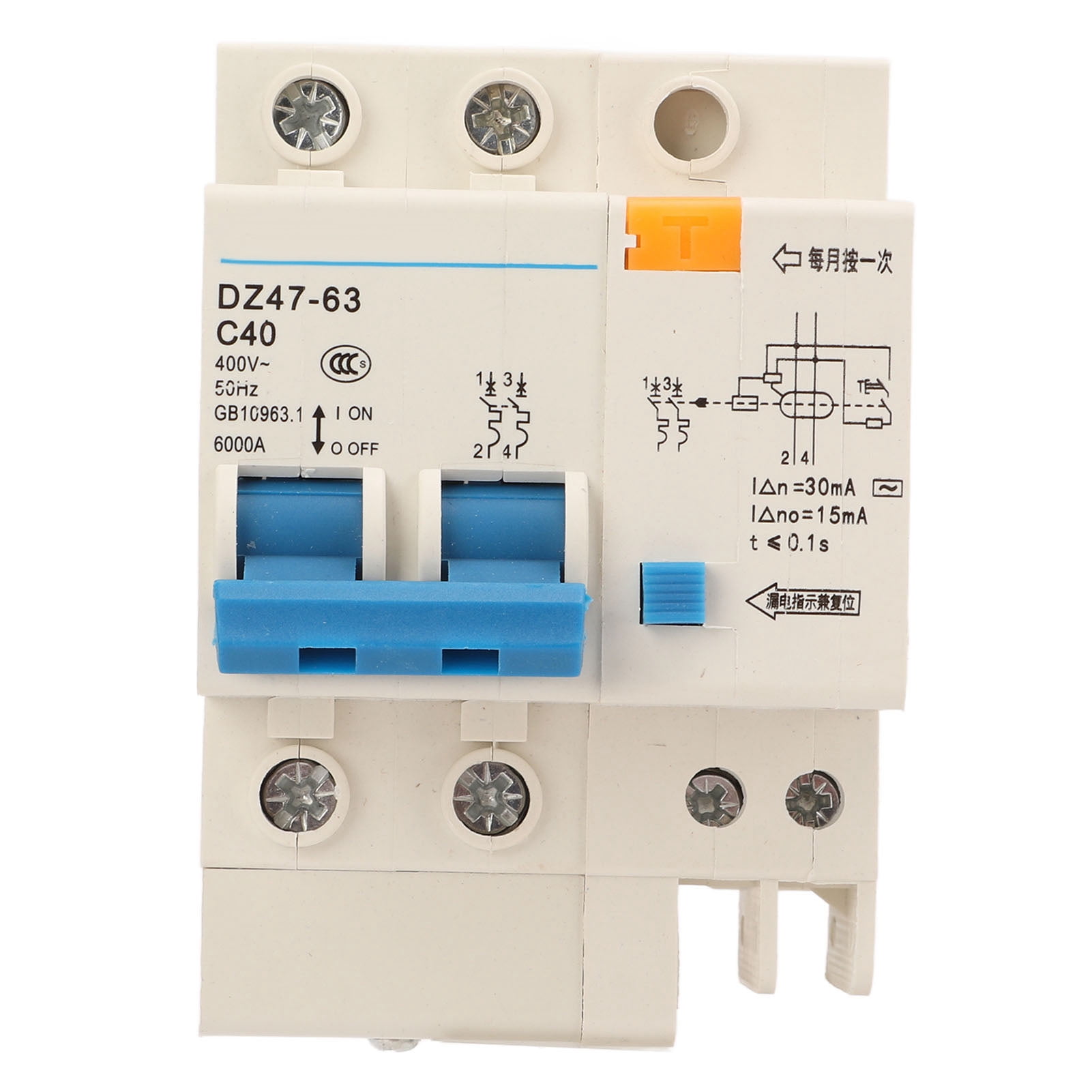 Disyuntor De Corriente, Disyuntor En Miniatura Capacidad De Ruptura 6000A 400V Retardo De ...