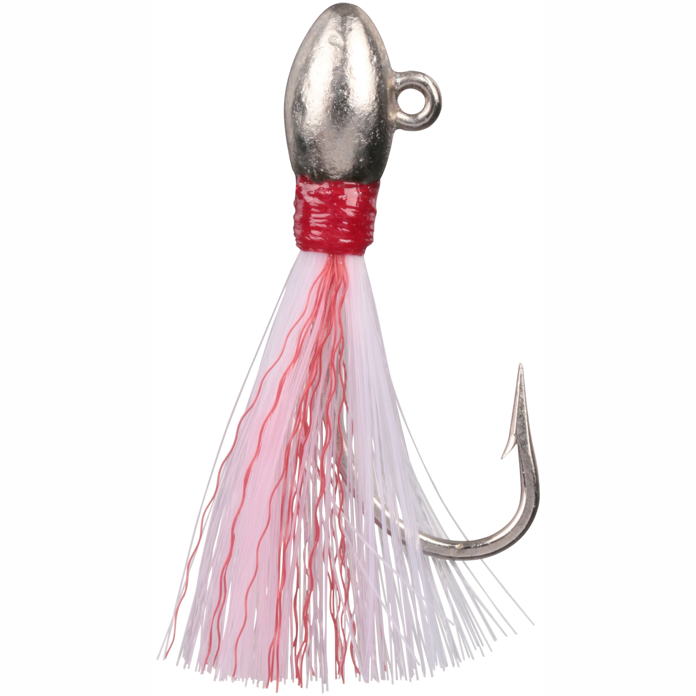 Bomber Nylure Pompano Jig Chrome White Red - Walmart.com