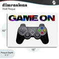 Stupell Industries Controller Game On Splatter Wall Plaque Art, design ...