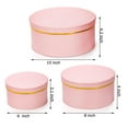 Coloch 3 Pcs Round STF9 Gift Boxes with Lid, Flower Box with Golden Rim ...