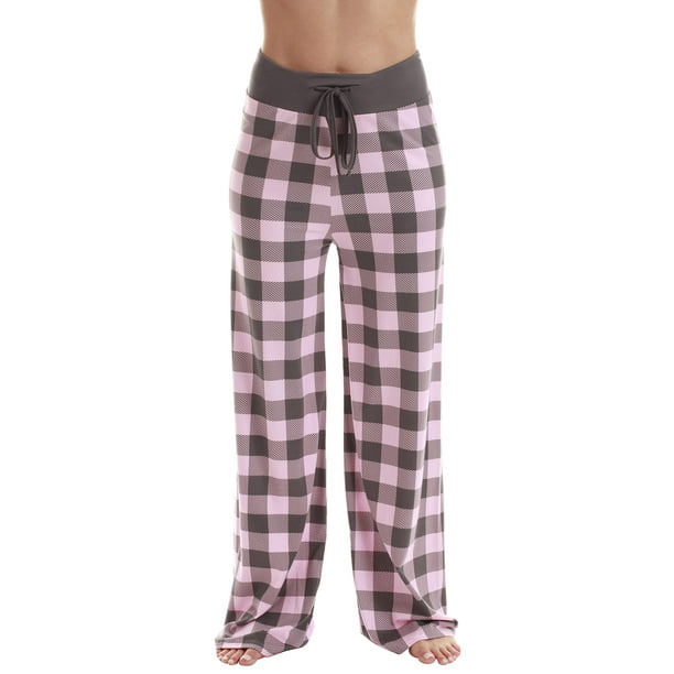 Just Love Women Plaid Pajama Pants Sleepwear 6324 Cor 10281 1x Pink