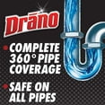 Drano Dual-Force Foamer Clog Remover, Hair Remove, Septic Safe Action ...