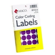 Universal Self-Adhesive Removable Color-Coding Labels, 3/4" dia, Red ...