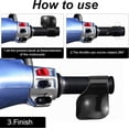 3 Pcs Motorcycle Throttle Assist Cruise Control Grip Mount ABS Plastic ...