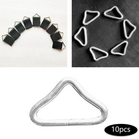 10 Pieces Triangle Buckle Sp Buckles Accessories with Webbings Quick ...