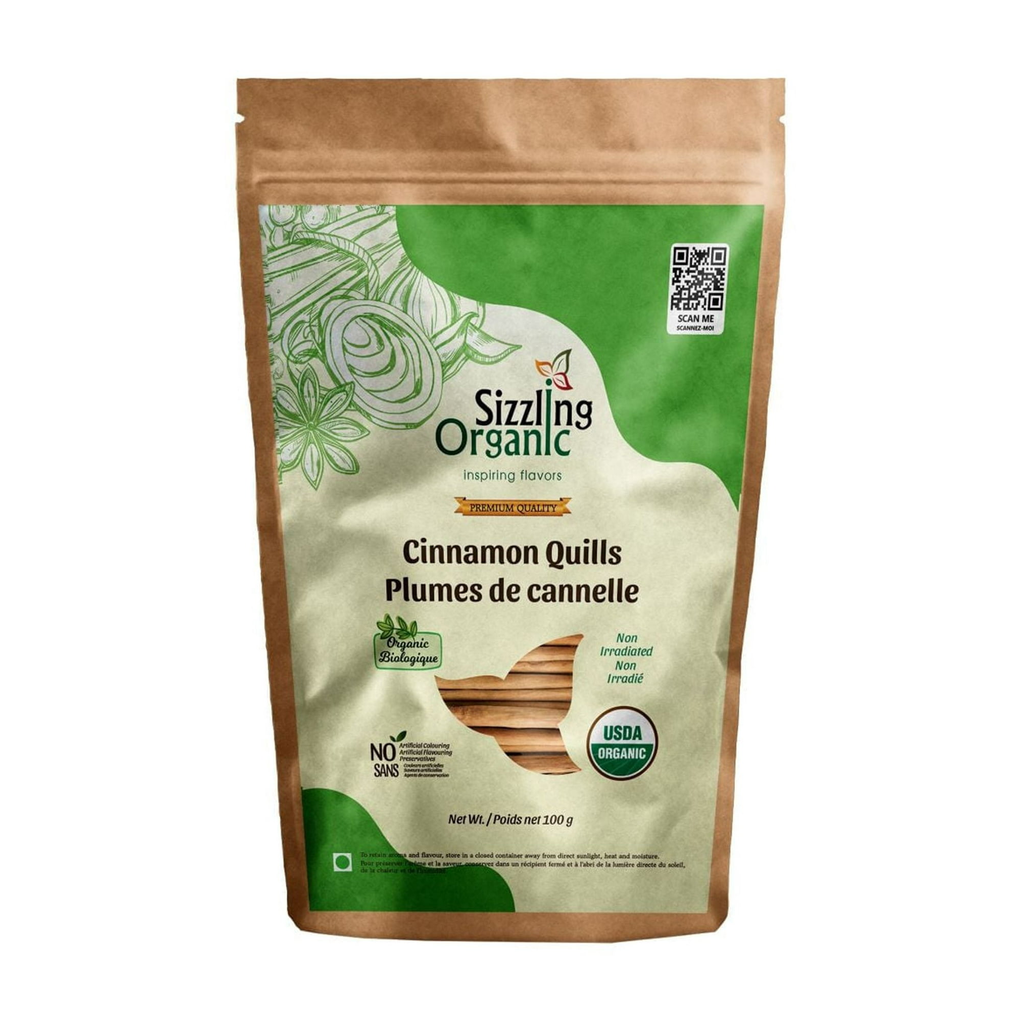 Click here for Ceylon Cinnamon Quills Sizzling Organic (100g) 100... prices