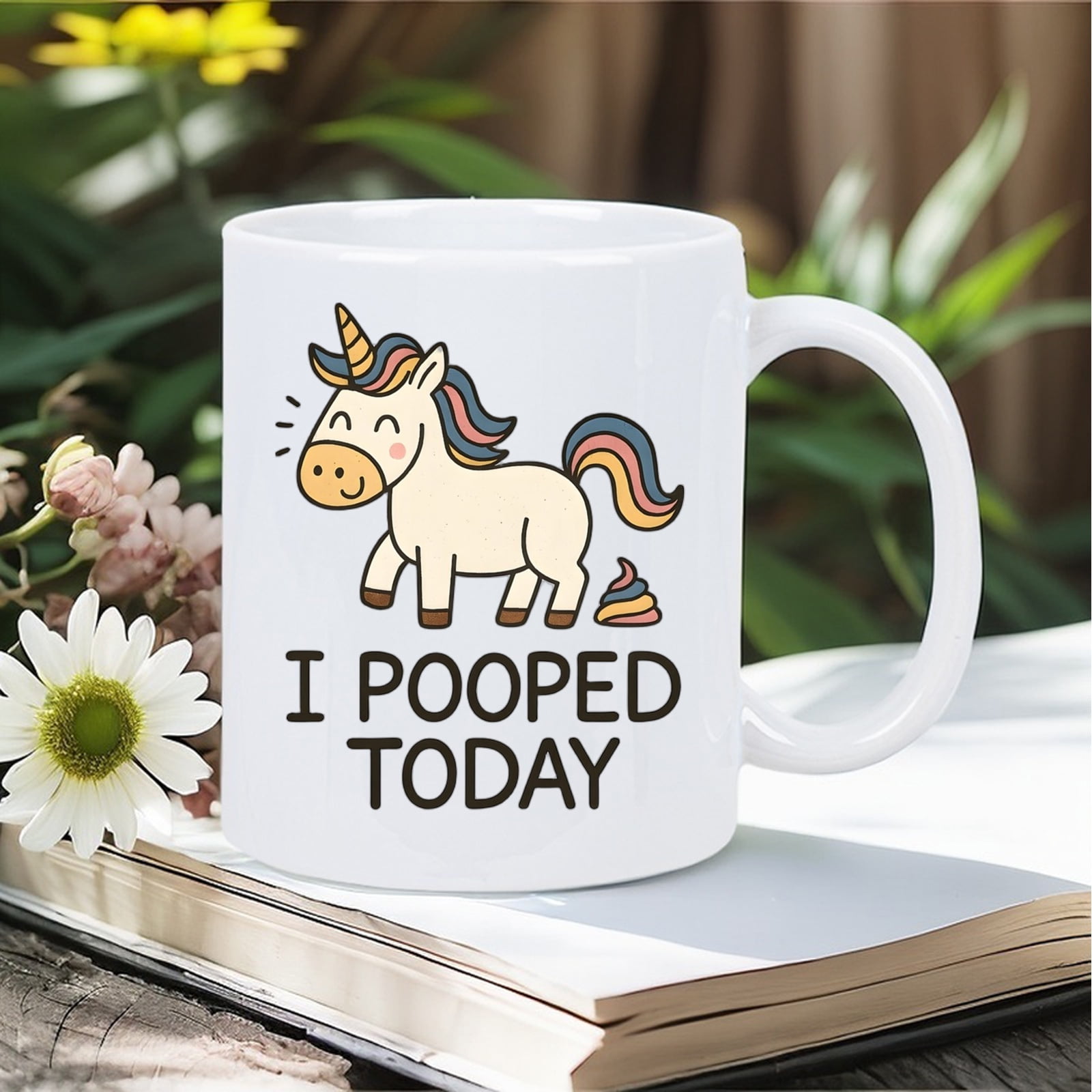 Click here for Unbranded Cute Unicorn Pooped Today Printed Cerami... prices