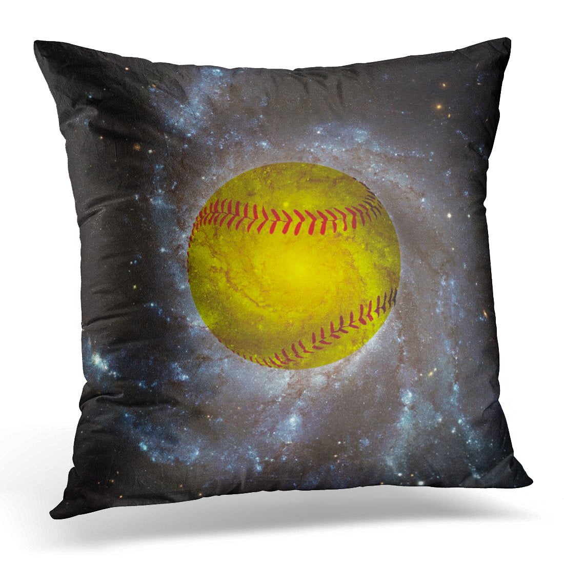 STOAG Funny Outer Softball in Space Unique Galaxy Throw Pillowcase ...