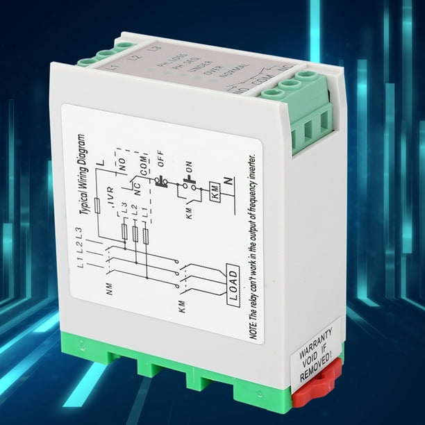 Reverse Phase Protection 220VAC Over & Under Voltage Failure Phase Sequence Protector 3 Phase ...