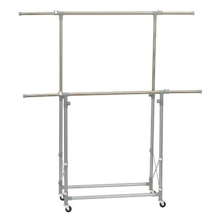 Household Essentials 52'' Dual Arm Adjustable Folding Garment Rack ...