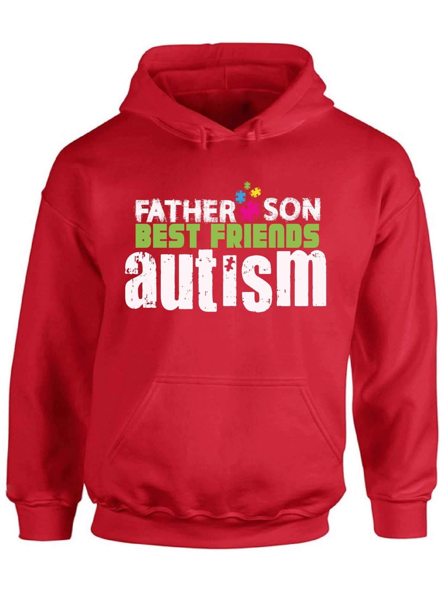 Awkward Styles Father Son Best Friends Autism Hooded Sweatshirt Autism ...
