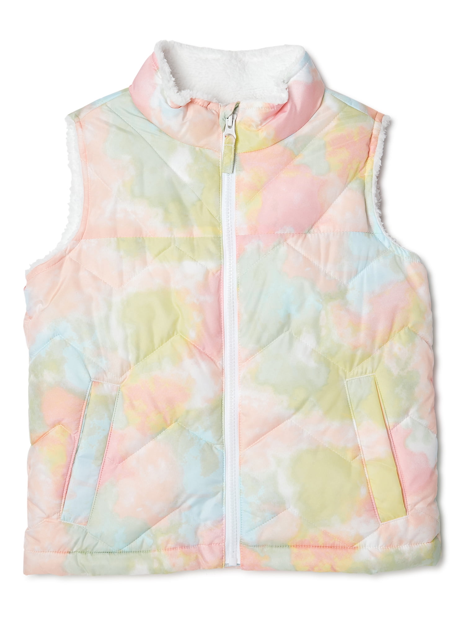 Wonder Nation Girls Puffer Vest, Sizes 4-18 & Plus - Walmart.com