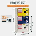 SWICORE 32-40 Gal Flammable Safety Cabinet, 65x34x18 Inch, 3-in-1 ...