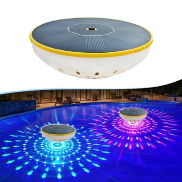 PPgejGEK 6 Pack Solar LED Pool Lights Waterproof ABS Automatic Night ...