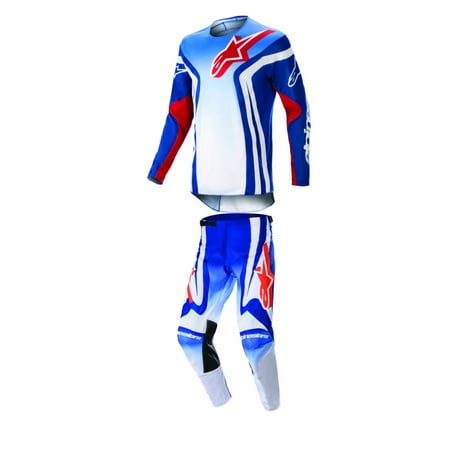 Alpinestars 2023 Racer Semi Pant and Jersey Combo (Blue Hot Orange, 38 ...