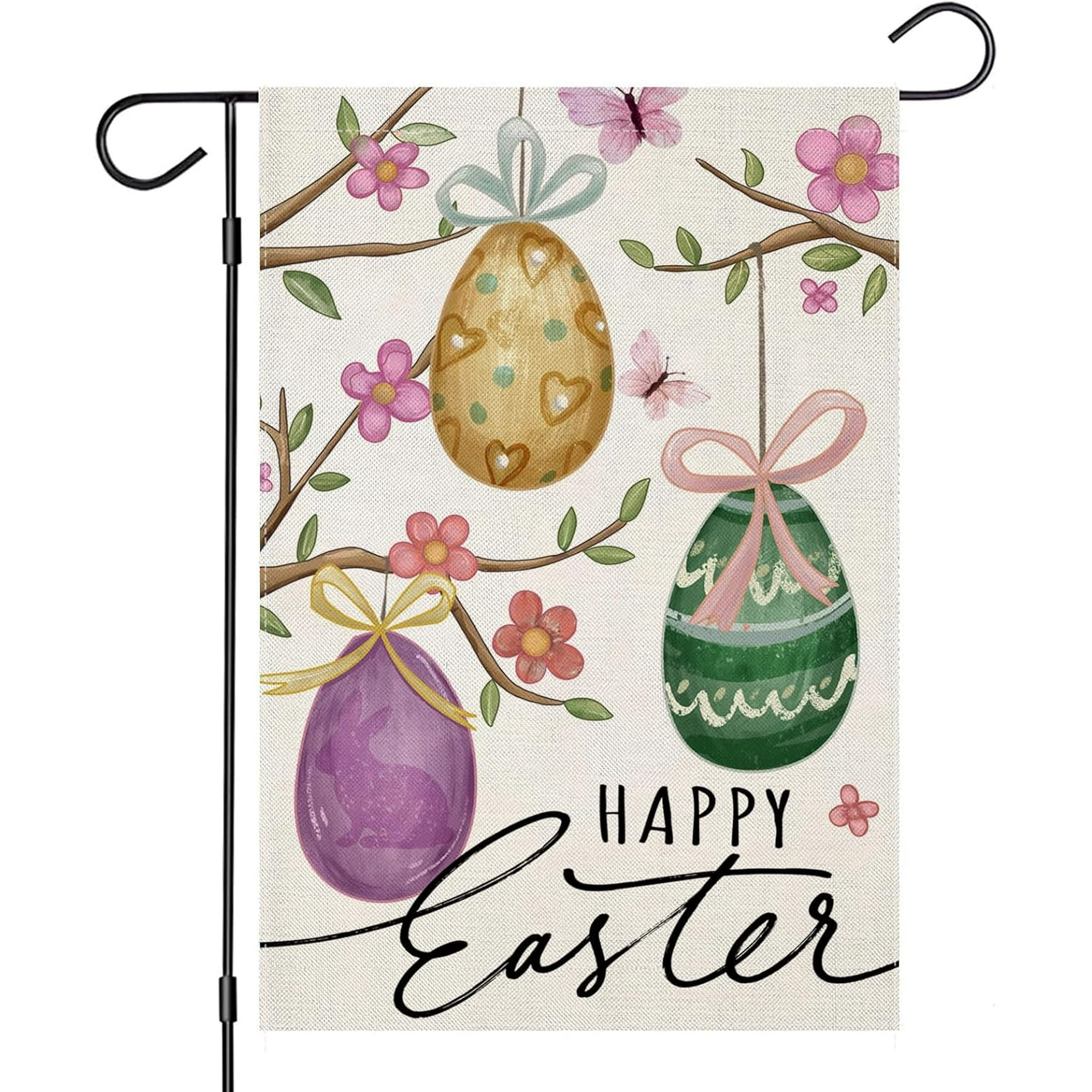 Click here for Uvetqiiv Happy Easter Garden Flags - 12x18 Double-... prices
