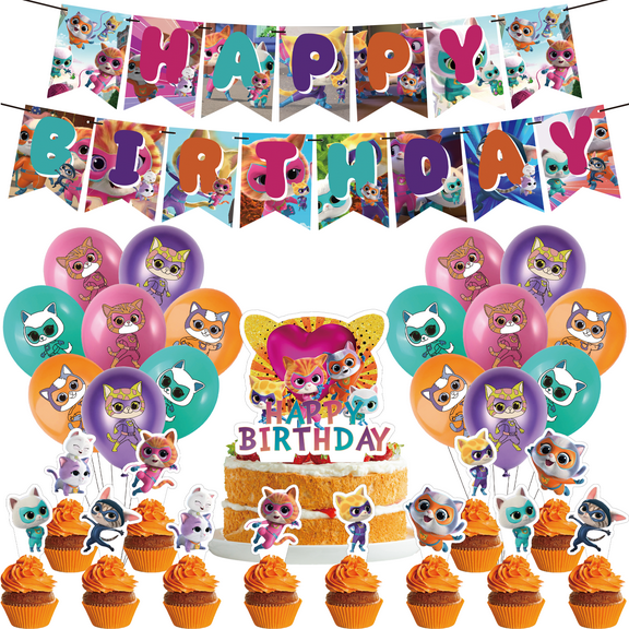 50 Pcs For Spiderman Theme Birthday Party Decorations,With 1 Happy ...