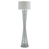 Lexicon Crocus Modern Metal Base Floor Lamp with LED in Chrome ...
