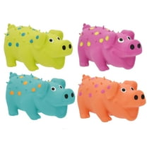 "Globets Large Squeaky Pet Puppy Toys, Polka Dot Pigs Latex Honking ...