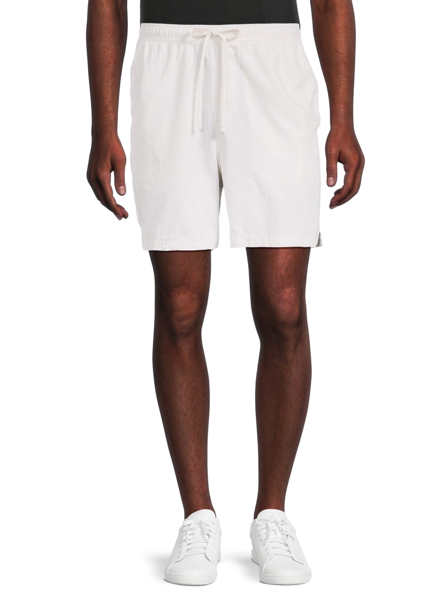 No Boundaries Men's and Big Men's Linen Blend Shorts, Sizes XS-5XL ...