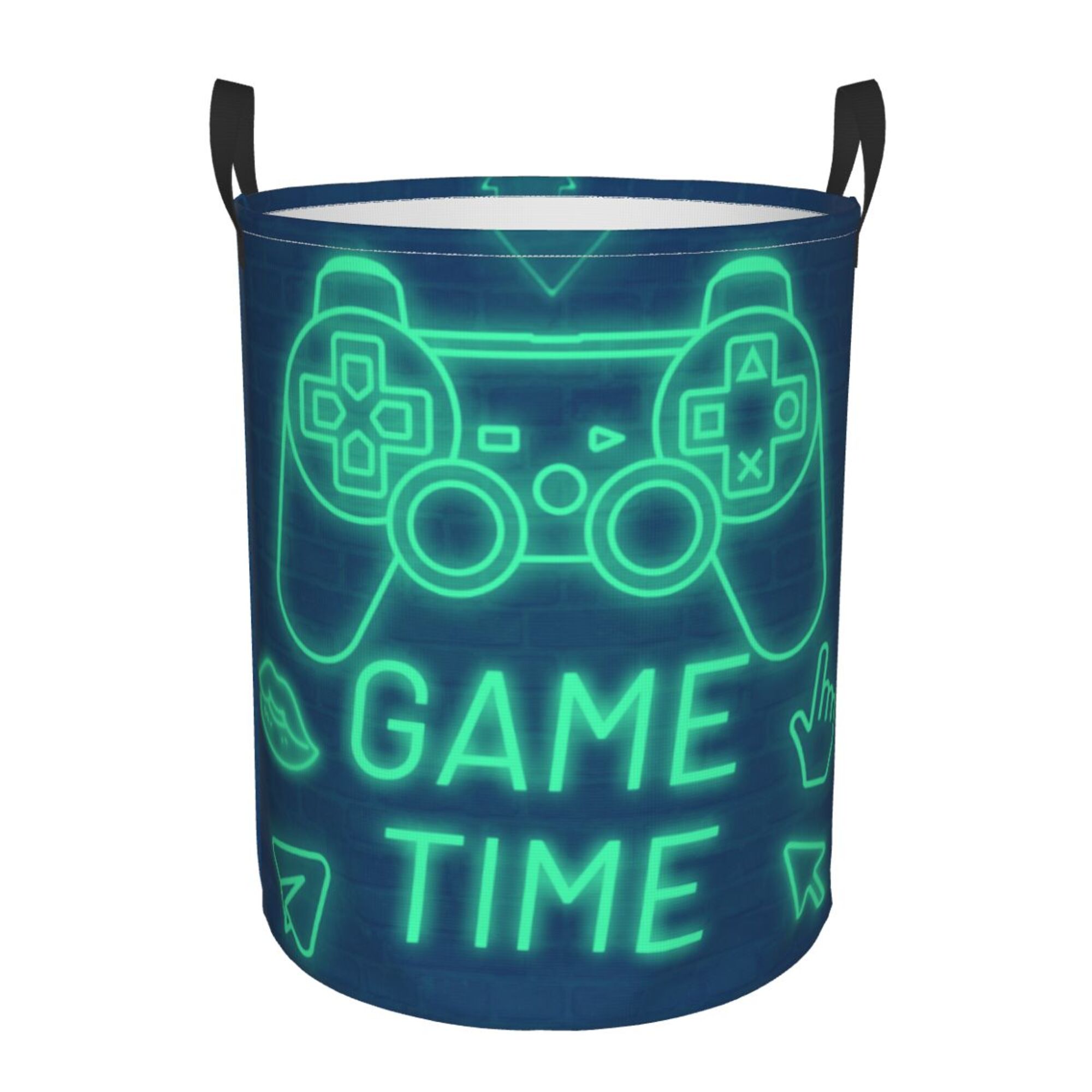 ZICANCN Green Game Time Laundry Basket Organizer, Dirty Clothes Hamper ...