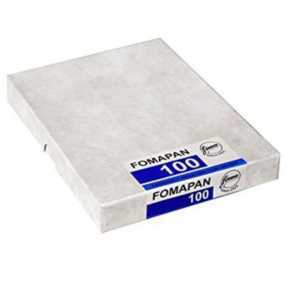 Foma FOMAPAN 100 Classic 5x7" Black and White Negative Film, 50 Sheets ...