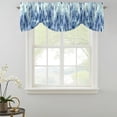 Blue Navy Nostalgia Pencil Touches Tie Up Valance Curtains Gradient ...
