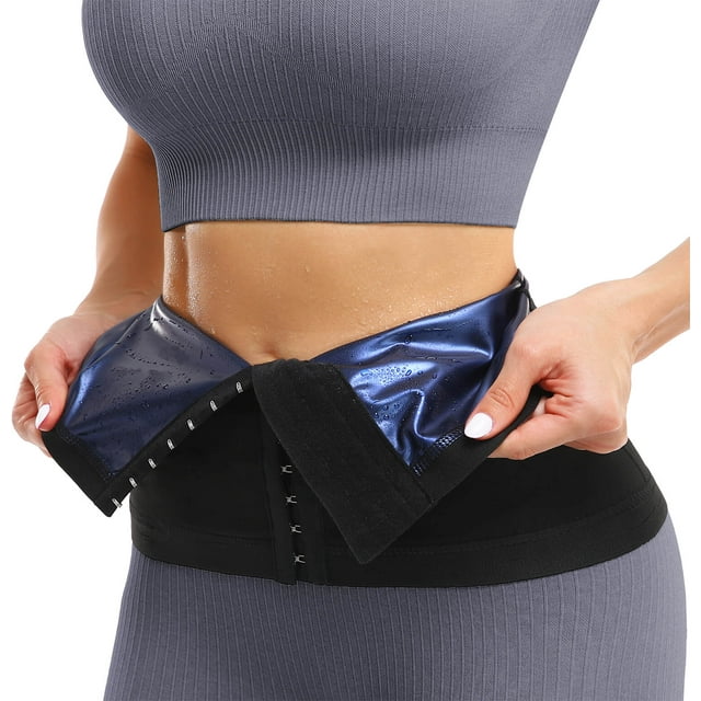2 Pieces Waist Trimmer for Women Sweat Wrap Sweat Waist Trainer Sweat ...