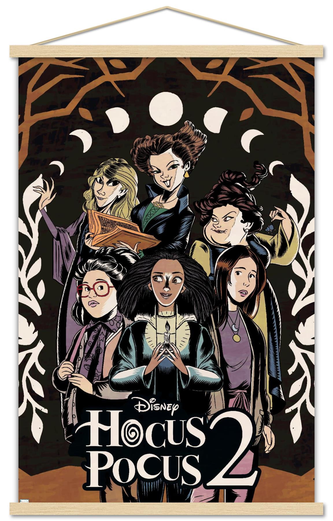Disney Hocus Pocus 2 - Group Wall Poster with Magnetic Frame, 22.375" x ...