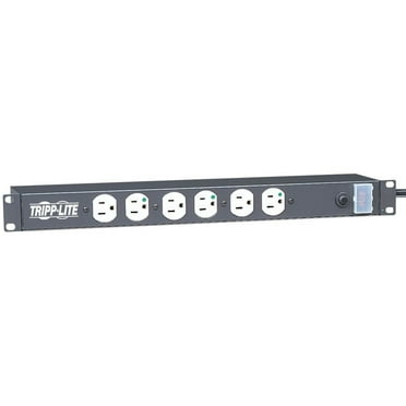 Tripp Lite Rack-Mount Power Strip, 120V, 15A, 5-15P, 12 Outlets (6 ...