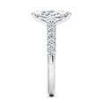 1.5 CT Marquise Shape Lab Grown Diamond Halo Engagement Ring for Women ...