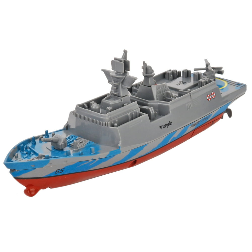 ToyWorld Battleship RC Warship Remote Control Cruiser Speedboat Model ...