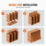 KFFKFF 27-Slot Wooden Document Holder, Modifiable Racks, Medium-Density ...