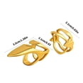 2 Pack Unique Nails Rings Shape Statement Jewelry Fingertip Nails Art ...