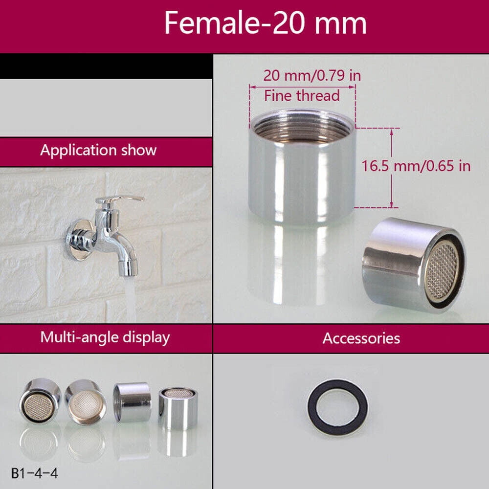 18/20mm Female Fine Thread Water Saving Bubbler Kitchen Home Faucet ...