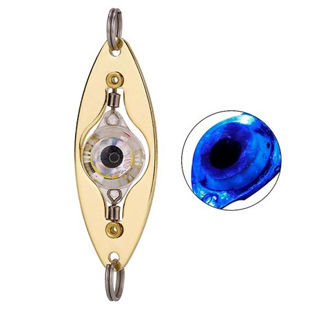 Led Fishing Lures Fishing Spoons Underwater Flasher Saltwater Trolling ...