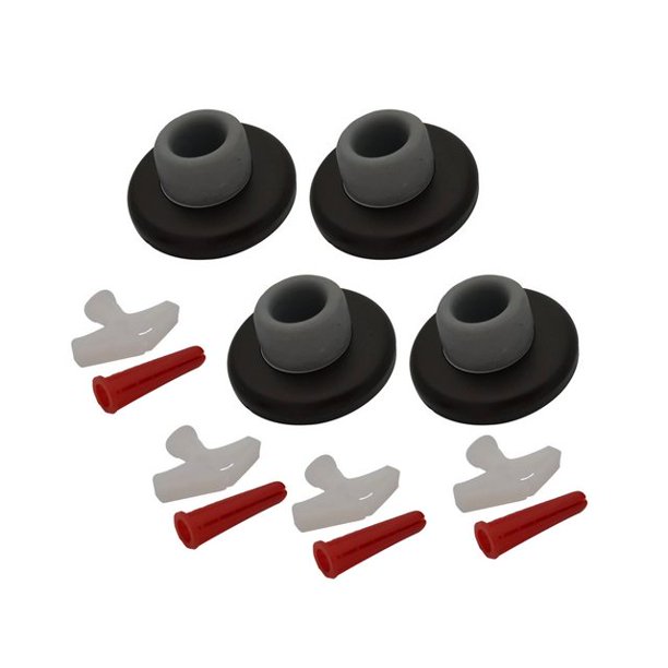 QCAA Stainless Steel Wall Mount Concave Door Stop, 2-1/2" Diameter, ORB ...