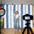 Abstract Blue Stripes Backdrops for Photography, Rustic Navy Denim ...