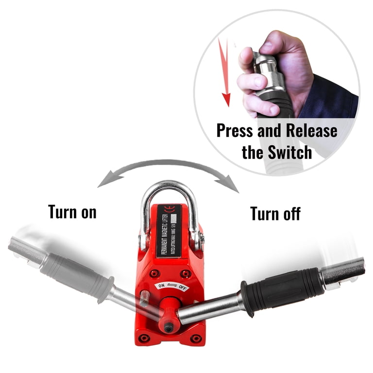 VEVOR Magnetic Lifter, 220LBS Capability Upgraded Lifting, 59% OFF