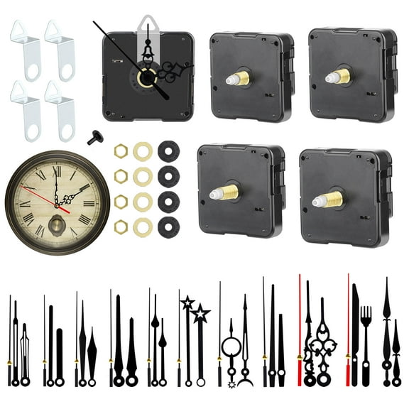6pcs Clock Movement Mechanism Kit, TSV DIY Wall Quartz Clock Movement ...