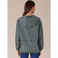 DARING DIVA Women's Lightweight Windbreaker Jacket with Hood Pockets XL ...