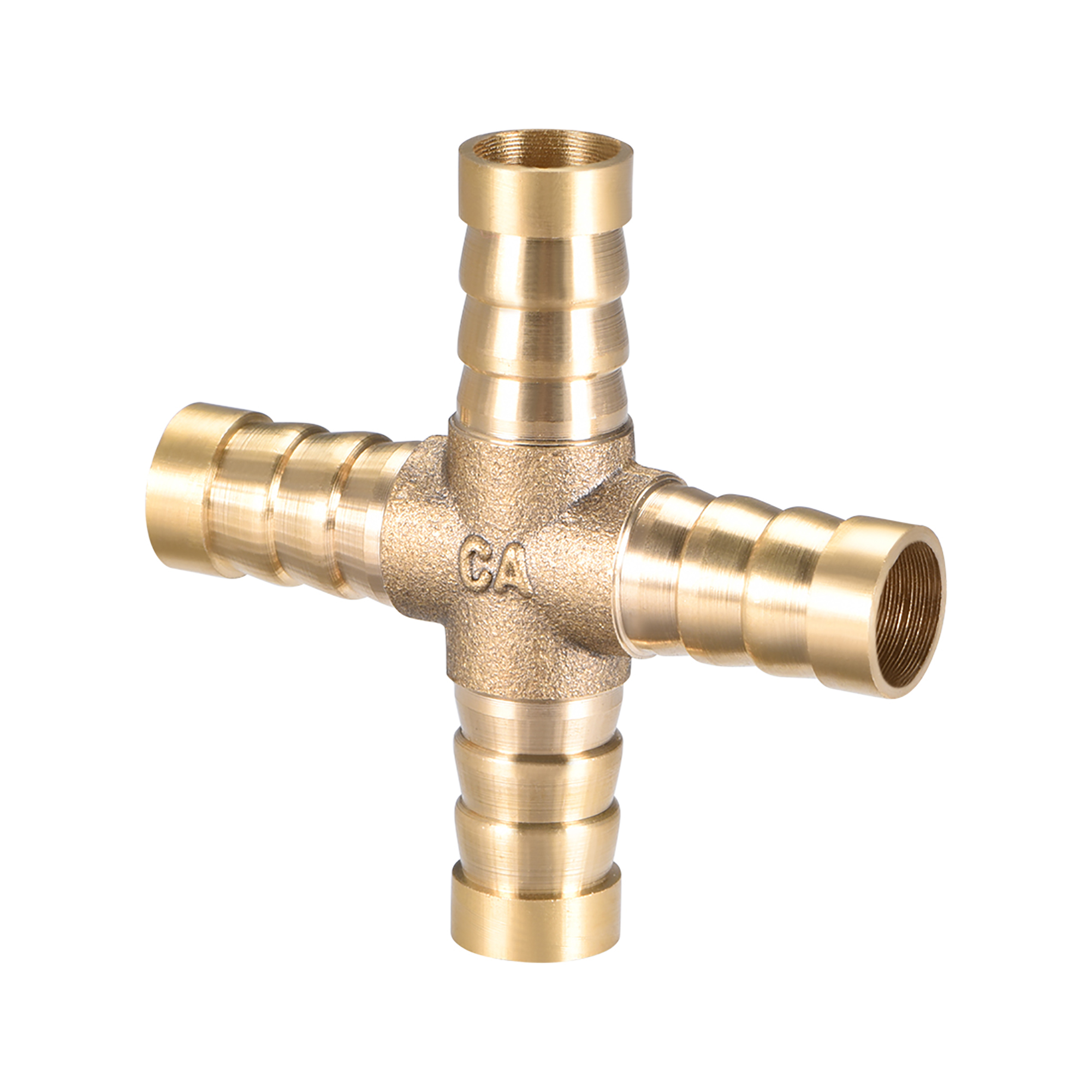 10mm Or 3 8 ID Brass Barb Splicer Fitting 4 Ways Brass Cross Barb 10mm Or 3 8 ID Brass Barb Splicer Fitting 4 Ways Brass Cross Barb