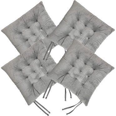 Arlee 16 x 16 in. Buffalo Check Woven Plaid Chair Pad - Set of 4 ...