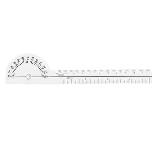 Goniometer Joint Range Motion Protractor 180 Degree Transparent Clear ...