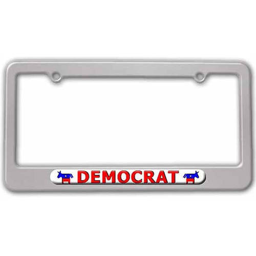 Democrat, Democratic Donkey License Plate Tag Frame, Multiple Colors ...