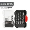Hyper Tough 29-Piece Black Oxide Drill Bit Set with 118 Degree Bits and ...