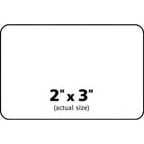 Avery Shape Labels, Rectangle, 2" x 3", Film, Glossy Clear, Laser ...