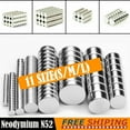 Lot Neodymium Magnets N52 Disc Round Super Strong Rare Earth Small ...